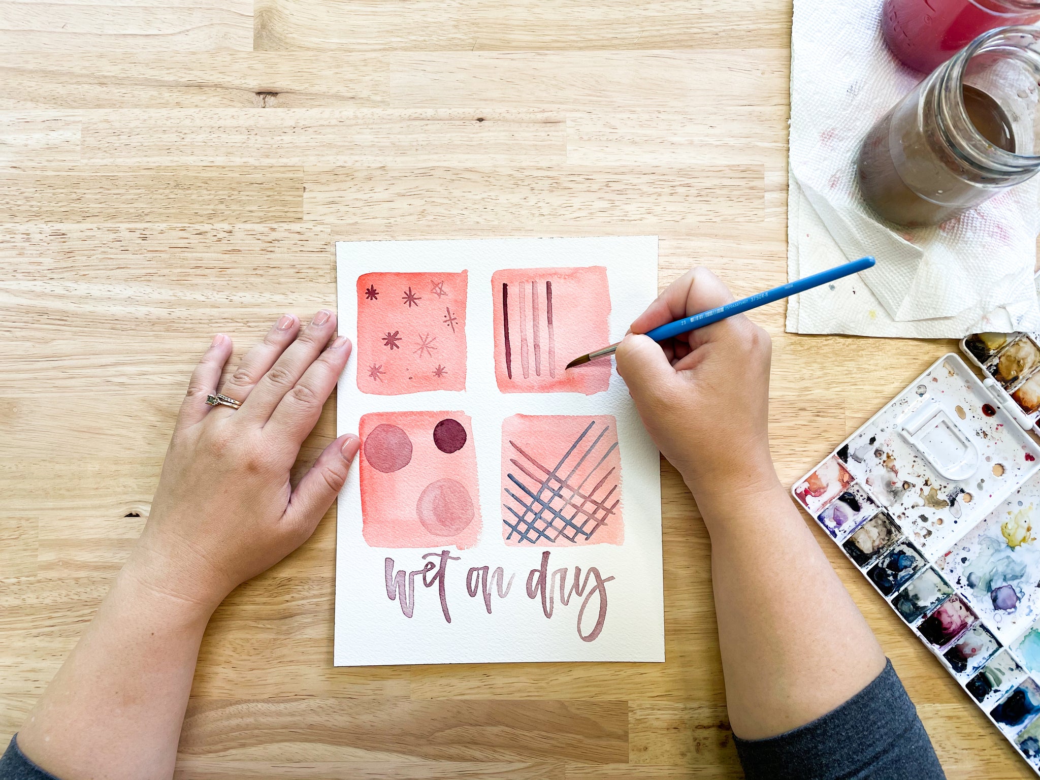 How To Do The Wet-On-Dry Technique For Watercolor - Tutorial Tuesday – Splatter & Bloom