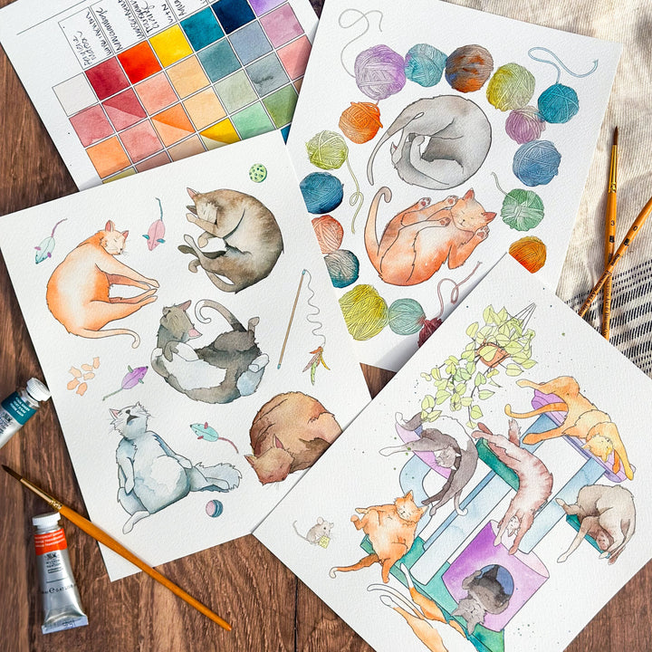 DIY WATERCOLOR KITS – Splatter & Bloom
