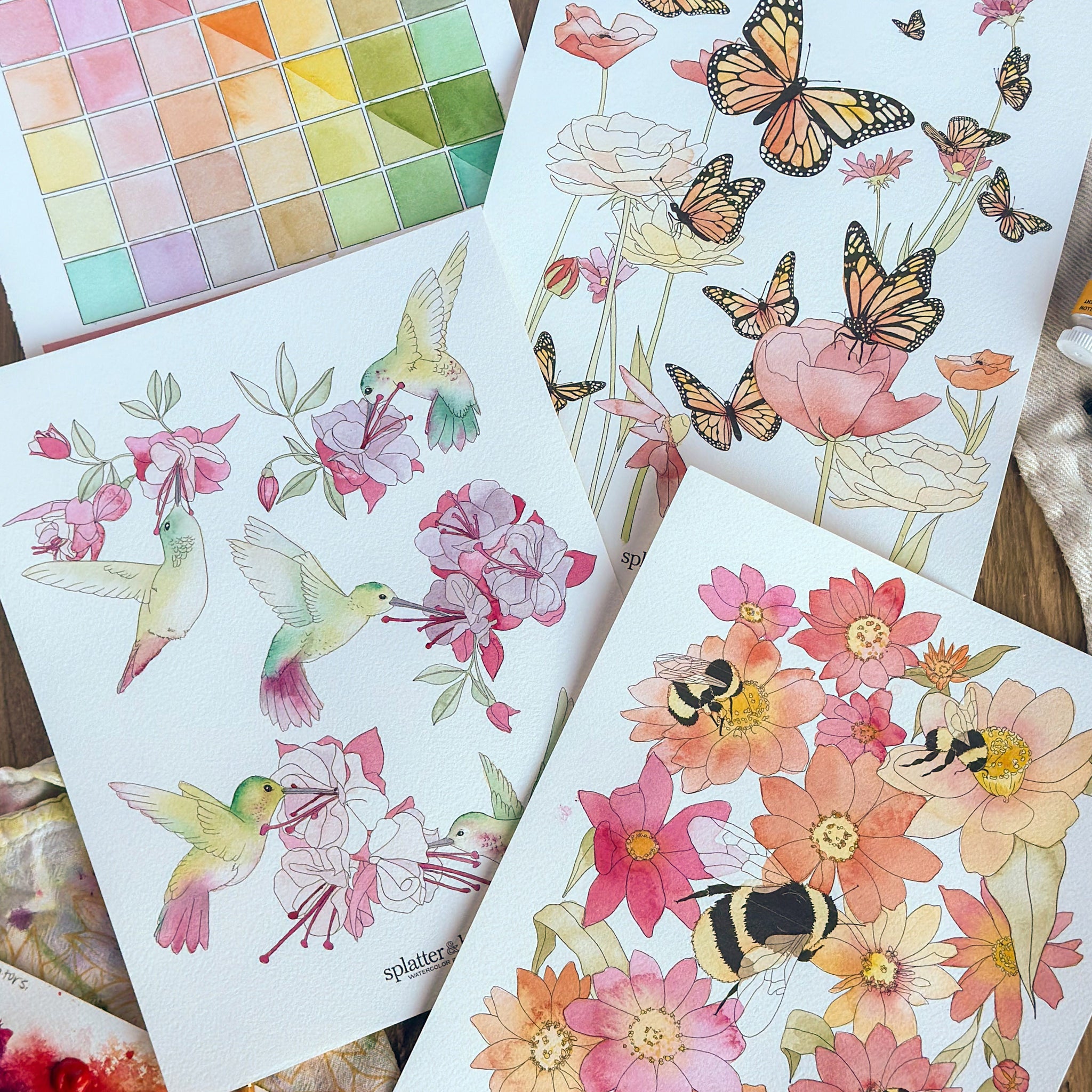 DIY WATERCOLOR KITS – Splatter & Bloom